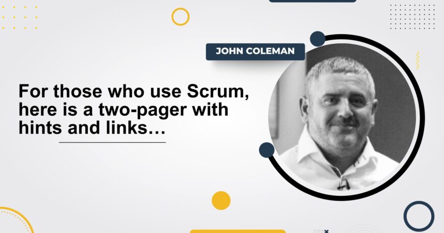 For those who use Scrum, here is a two-pager with hints and links ...